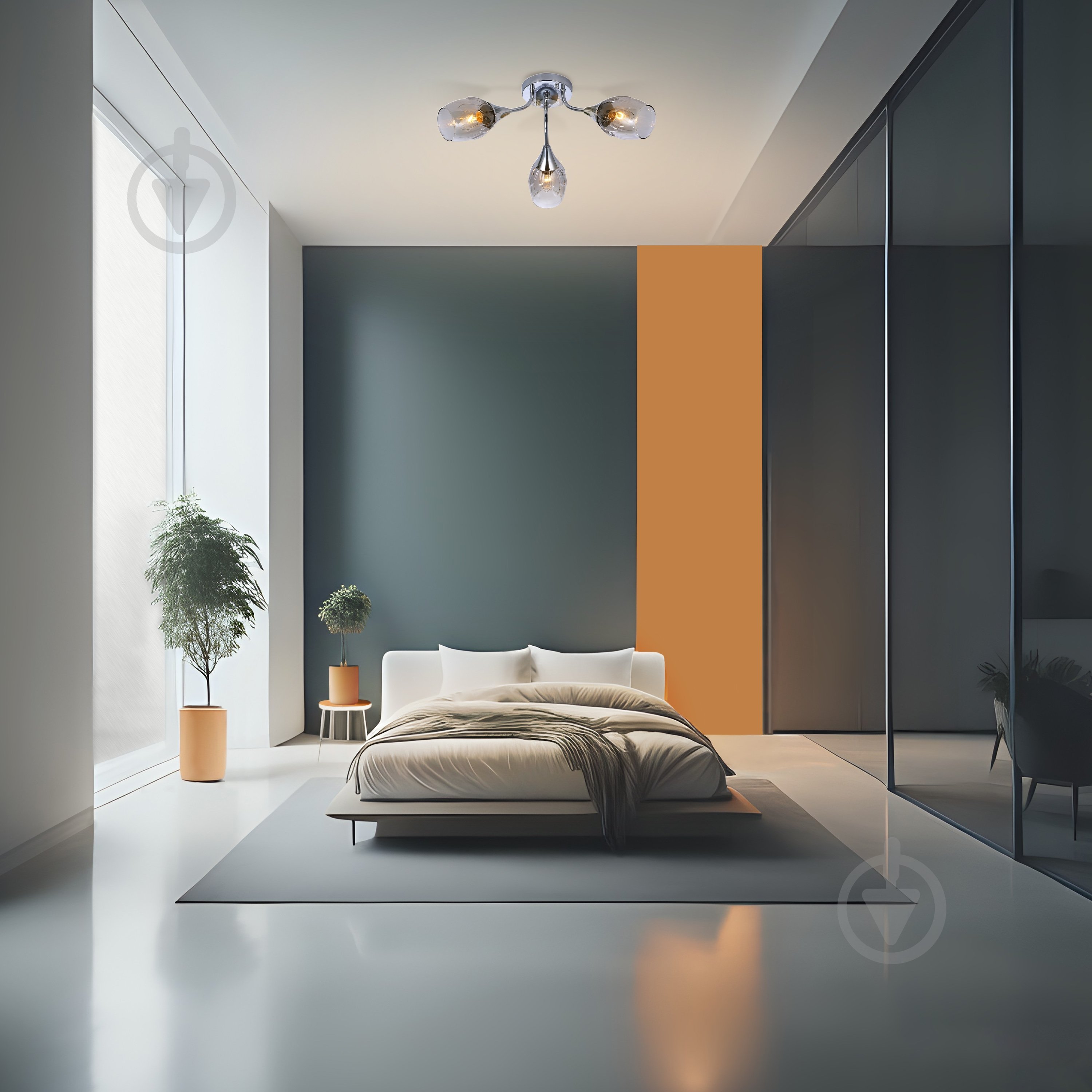 ᐉ Люстра Miorro Vello 500х200 мм 3x40 Вт E27 хром 51-311-011 • Краща ...