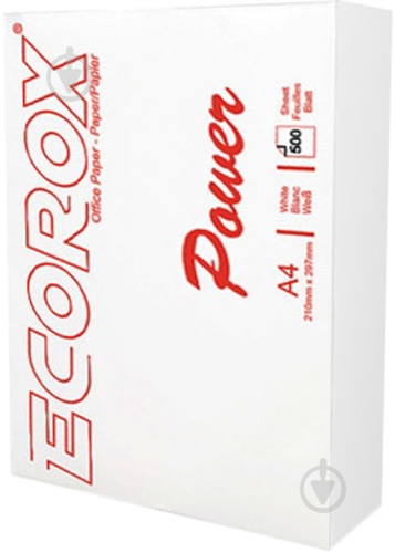 ᐉ Бумага офисная ECOROX A4 75 г/м белый 500 листов • Купить в Киеве ...