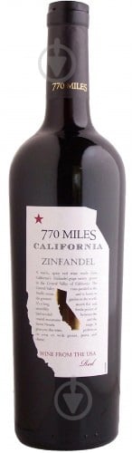 ᐉ Вино 770 Miles Zinfandel Red сухое красное (3263280102391) 750 мл ...