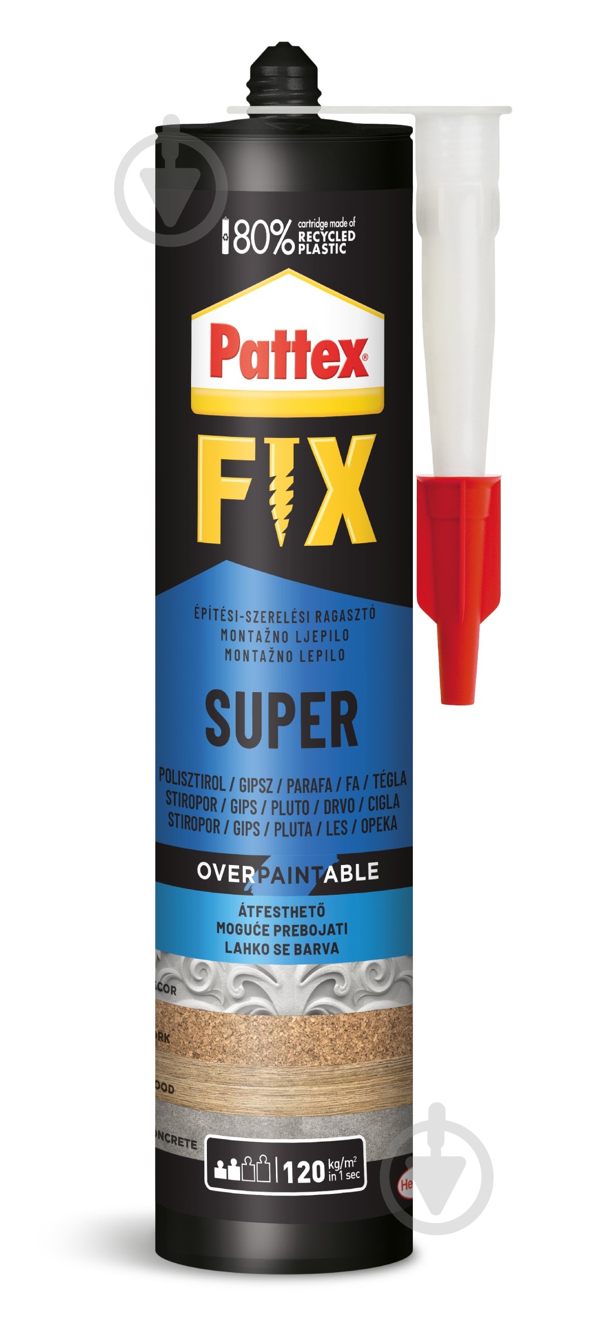 ᐉ Клей монтажный Pattex Fix Super 400 г • Купить в Киеве, Украине ...