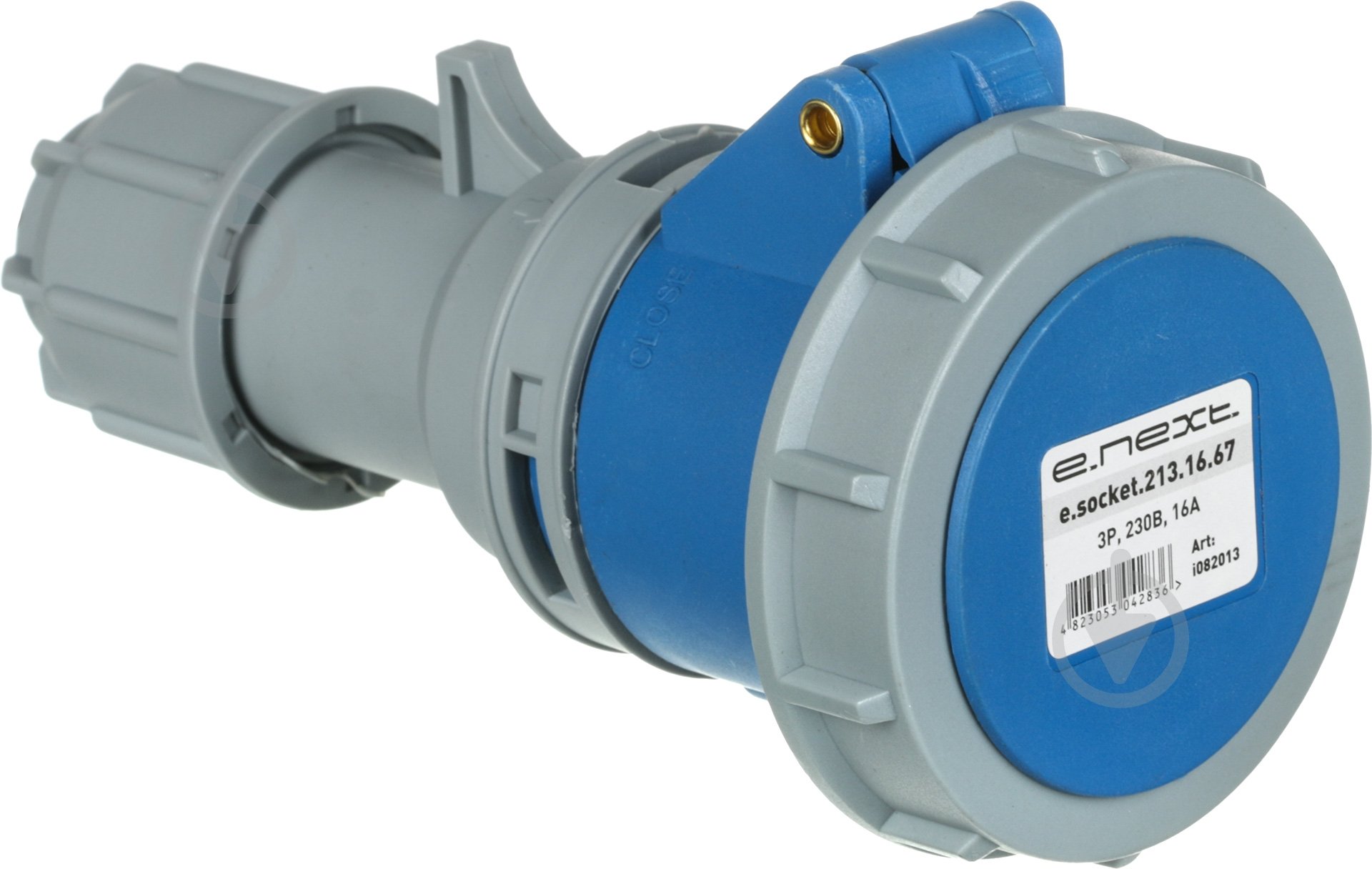 ᐉ Розетка силова переносна із заземленням E.NEXT e.socket.213.16.67, 3п ...