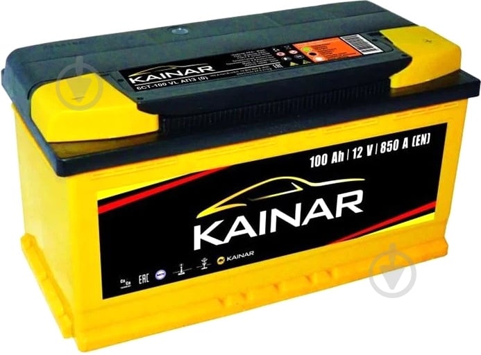 ᐉ Акумулятор автомобільний Kainar Standart+ 100Ah 850A 12V «+» праворуч ...