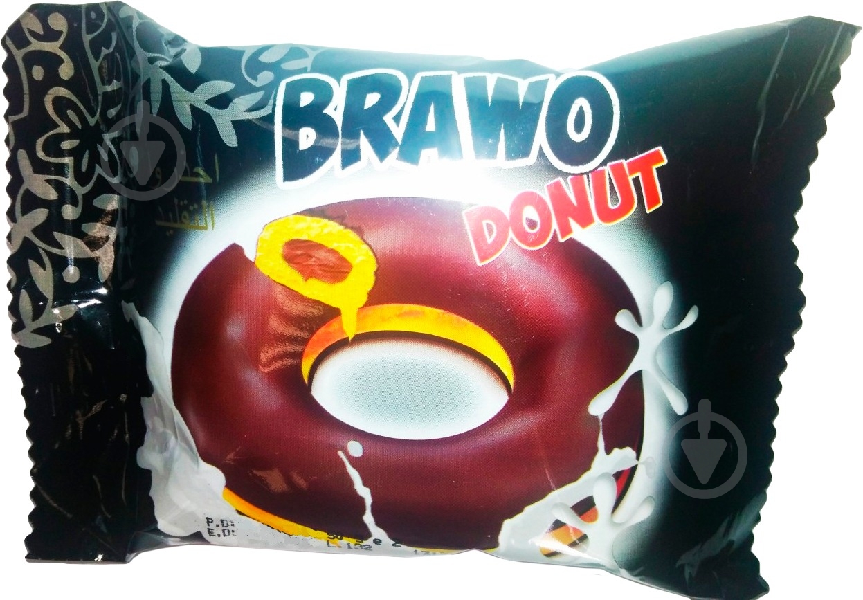 ᐉ Кекс BRAWO DONUT с начинкой какао в какао-молочной глазури 50 гр ...