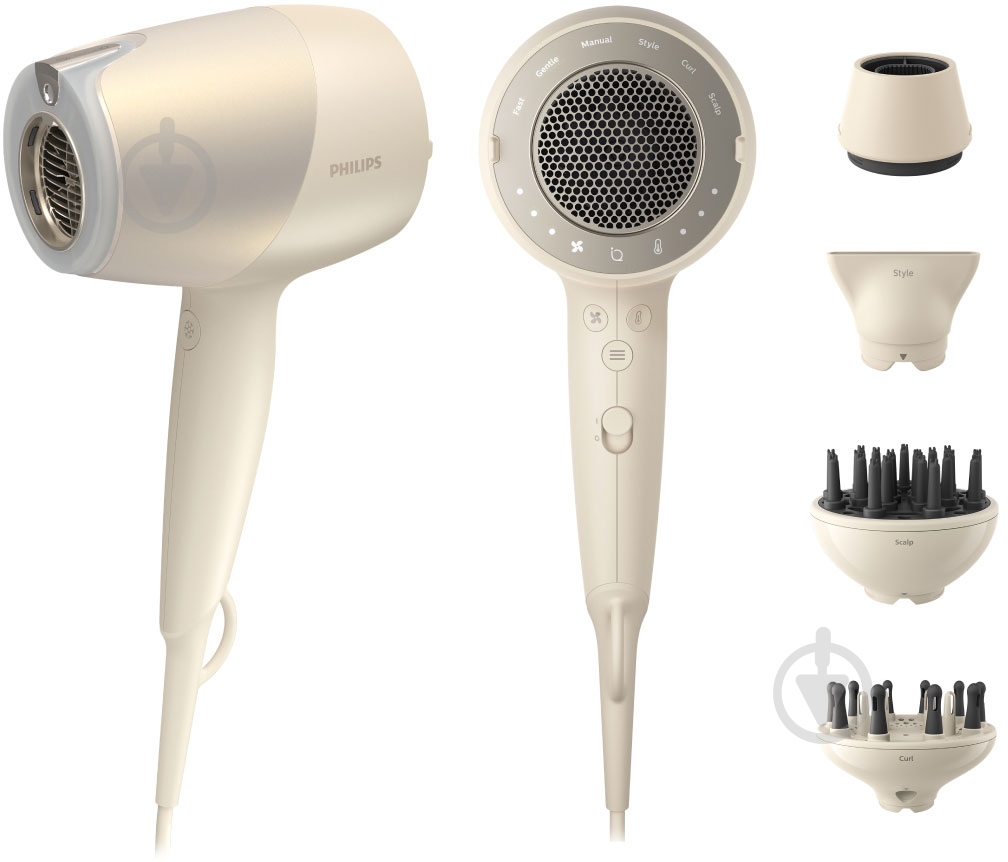 ᐉ Фен Philips SenseIQ BHD829/00 + BHS838/00 + BHB886/00 • Краща ціна в ...