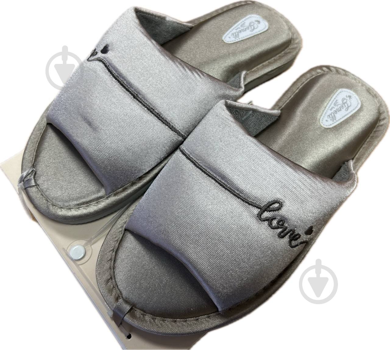 ᐉ Тапки домашние Gemelli Атлас р 36 серый • Купить в Киеве Украине • Лучшая цена в Эпицентр