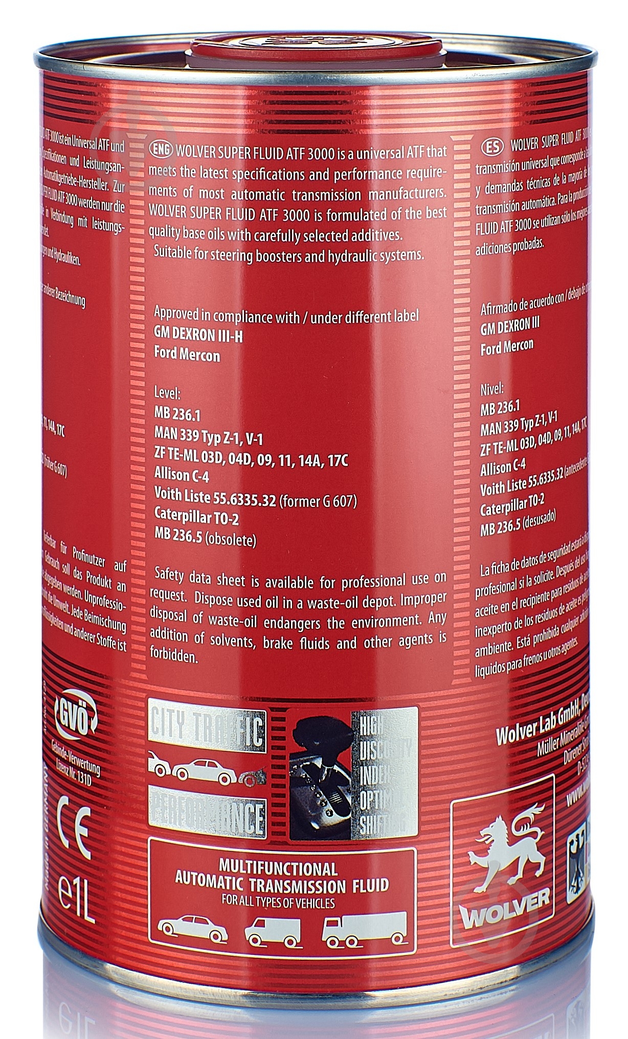 ᐉ Мастило трансмісійне Wolver Super Fluid ATF 3000 DEX III 1 л • Краща ціна в Києві, Україні ...