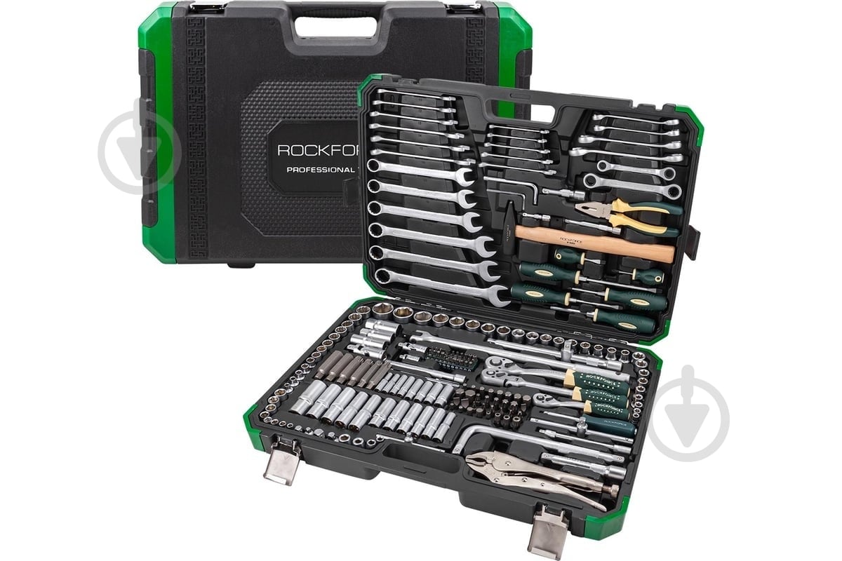 ᐉ Набір ручного інструменту ROCKFORCE 1/4'', 3/8'', 1/2''(6 гр.,12 гр.) 204 шт. RF-42022+2 ...