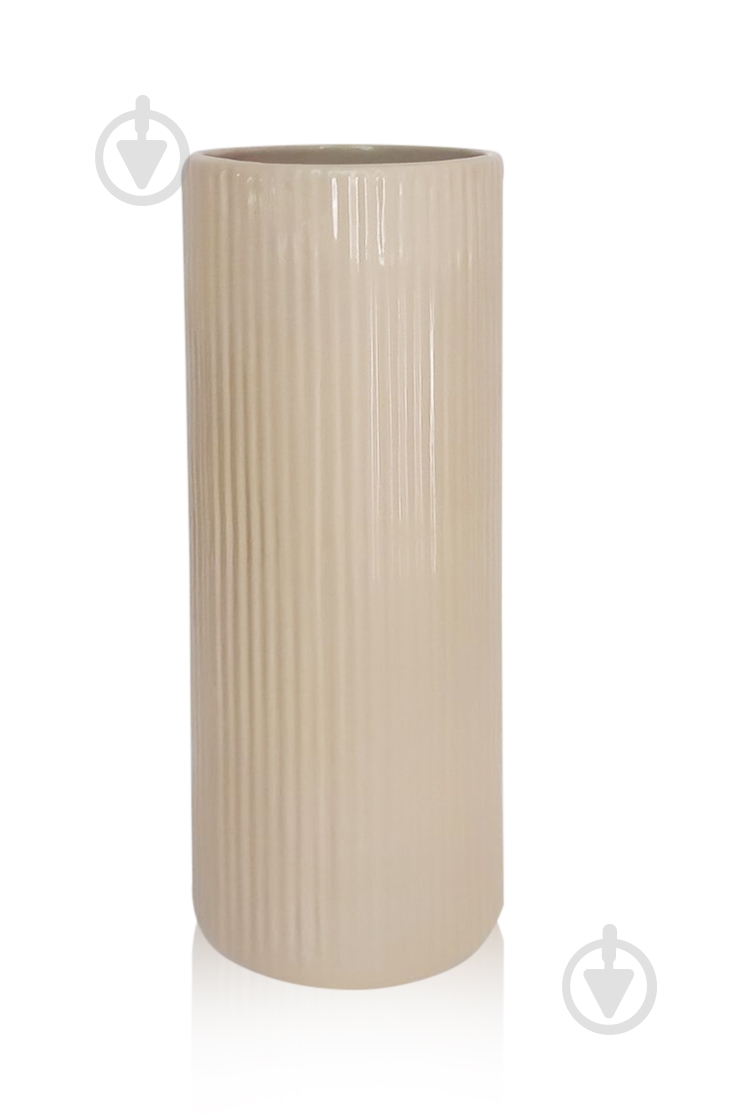 ᐉ Ваза керамічна Eterna Velvet циліндр 5001-40 40 см бежева • Краща ...