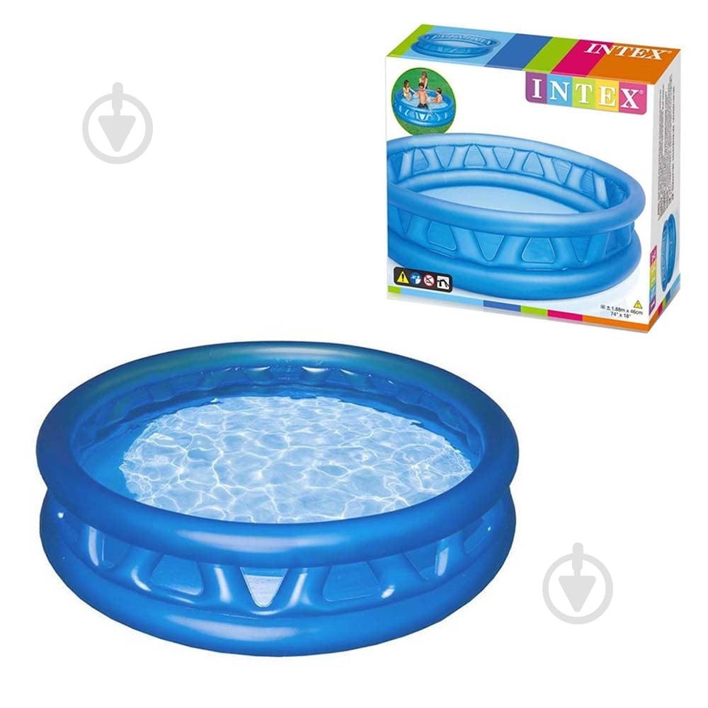 ᐉ Басейн надувний Intex 188х46 см синій 58431 • Краща ціна в Києві ...