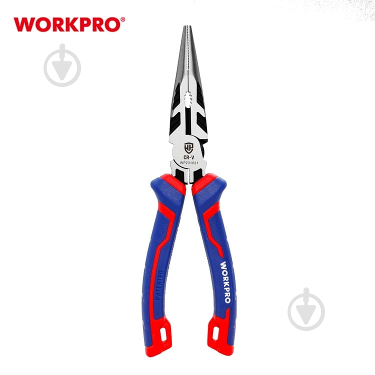 ᐉ Довгогубці WORKPRO 200 мм CR-V PRO PLUS 1 шт. WP231021 • Краща ціна в Києві, Україні • Купити ...