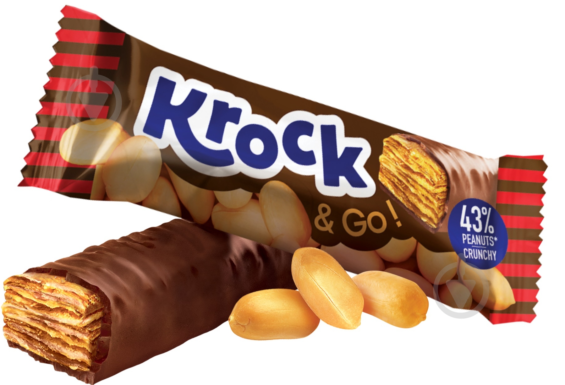 ᐉ Цукерка krock & go з арахісом 1000 г • Краща ціна в Києві, Україні ...