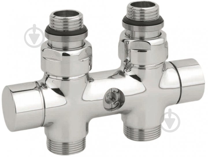 ᐉ Кран-термостат Carlo Poletti Twin прямой 1/2"x3/4" EK 50 мм хром ...