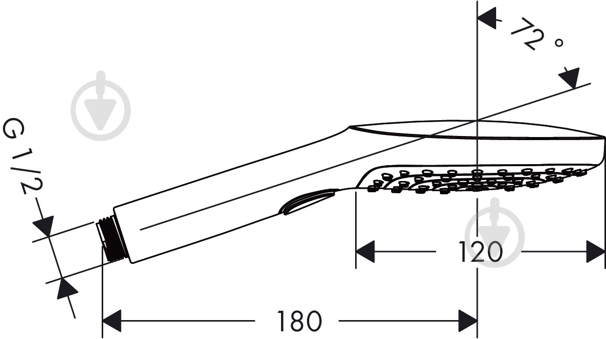ᐉ Ручний душ HANSGROHE RAINDANCE SELECT 120 AIR 26520400 • Краща ціна в ...