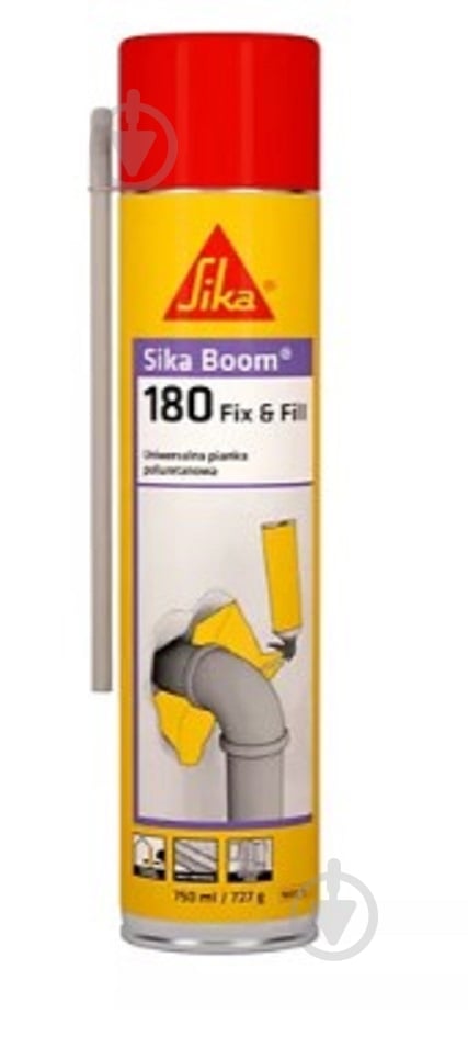 ᐉ Пена монтажная Sika Boom-180 Fix & Fill 750 мл • Купить в Киеве ...