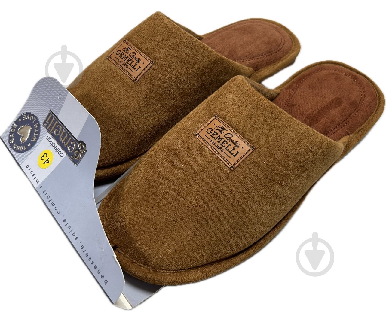ᐉ Тапки домашние Gemelli Халиф р 45 рыжий • Купить в Киеве Украине • Лучшая цена в Эпицентр