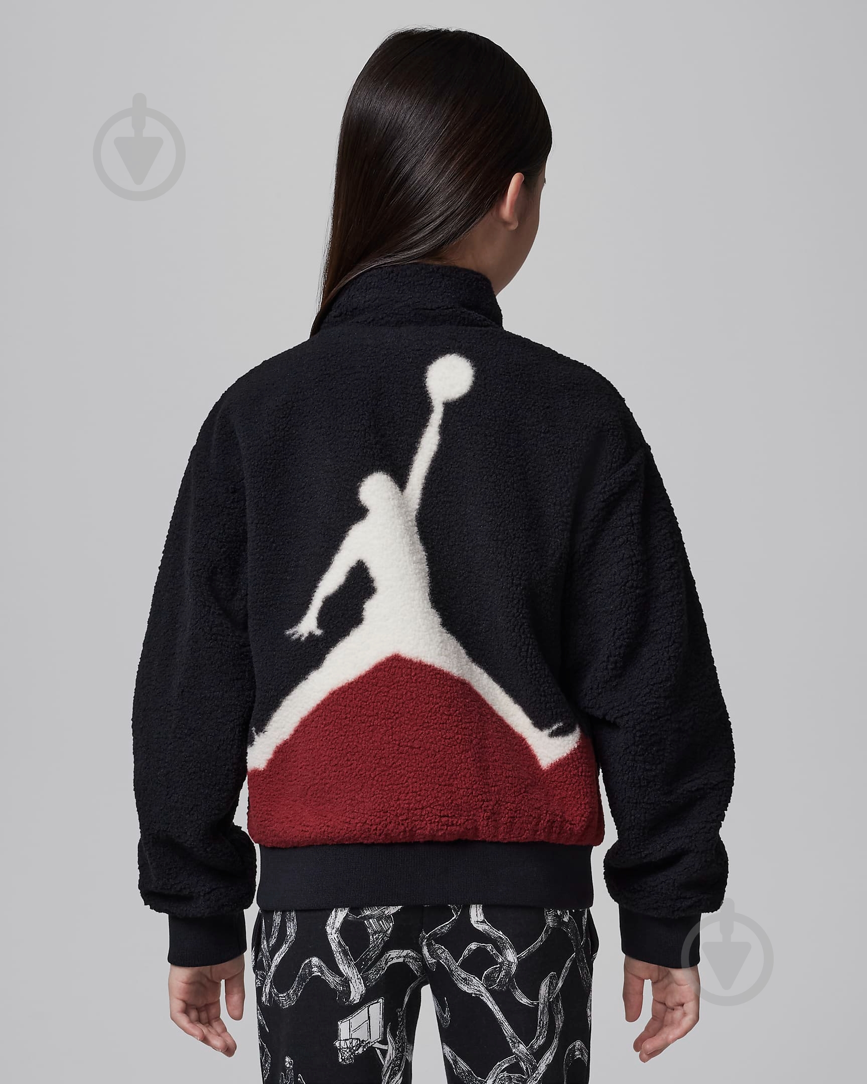 ᐉ Джемпер Jordan JDG JUMPMAN SHERPA JKT 45D193-023 р.S черный • Купить ...