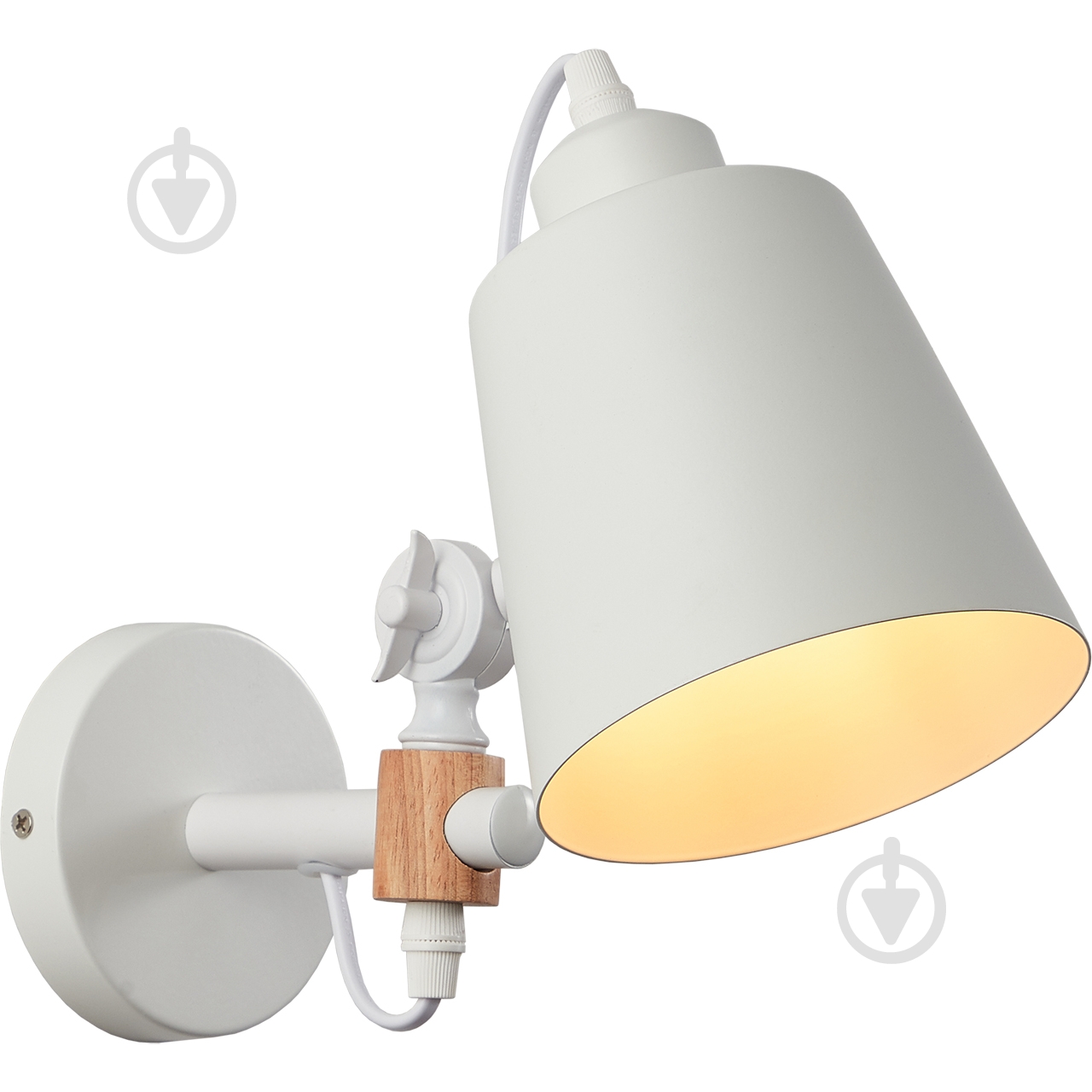 ᐉ Бра Hopfen LOFT LTR 1x40 Вт Е27 білий • Краща ціна в Києві, Україні ...