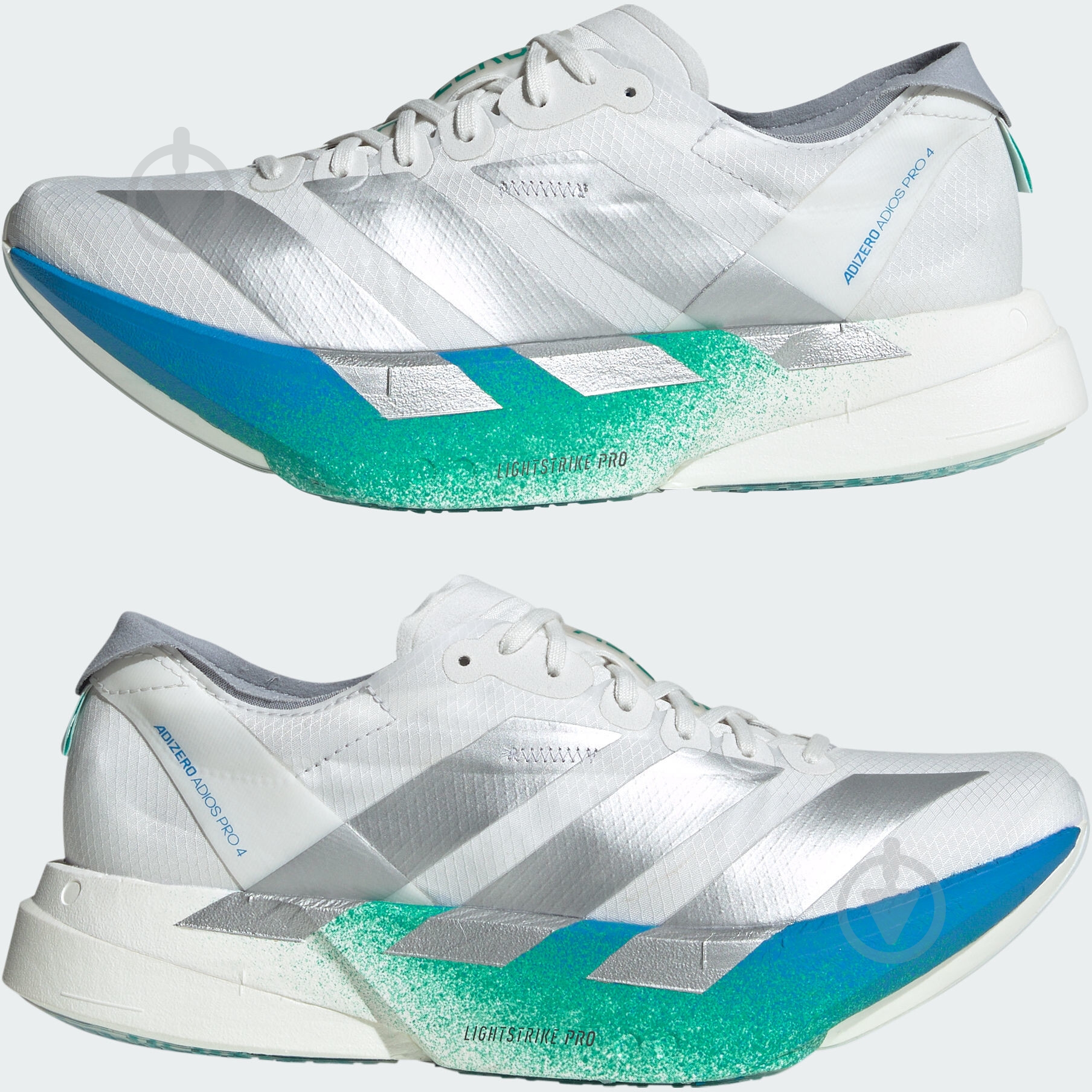 ᐉ Кросівки жіночі Adidas ADIZERO ADIOS PRO 4 JR6354 р.38 2/3 біло-сірі ...