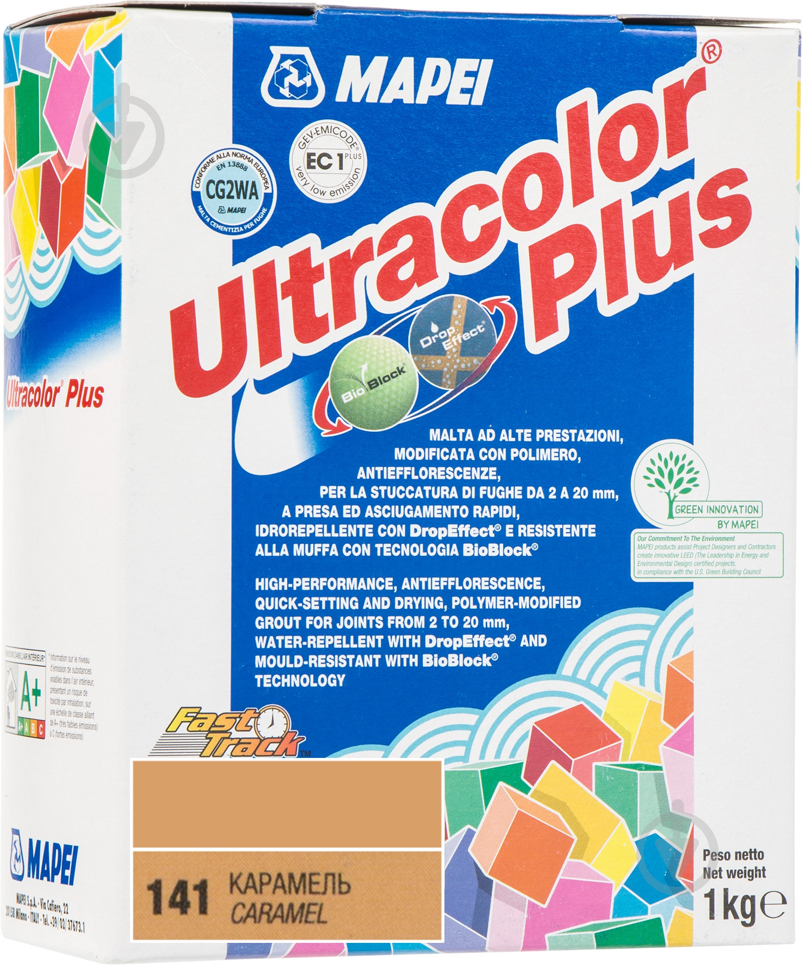 ᐉ Фуга Mapei Ultracolor Plus 141 1 кг карамель • Купить в Киеве ...