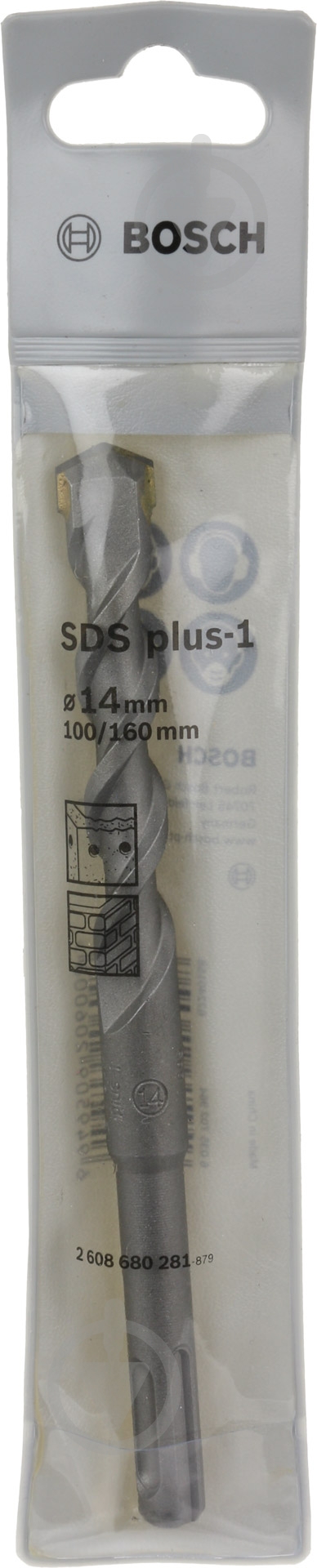 ᐉ Бур Bosch SDS-plus 14x100 мм 160 мм 2608680281 • Краща ціна в Києві ...