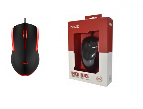 ᐉ Мышка компьютерная проводная Havit MS839 USB Черный (13805235 ...