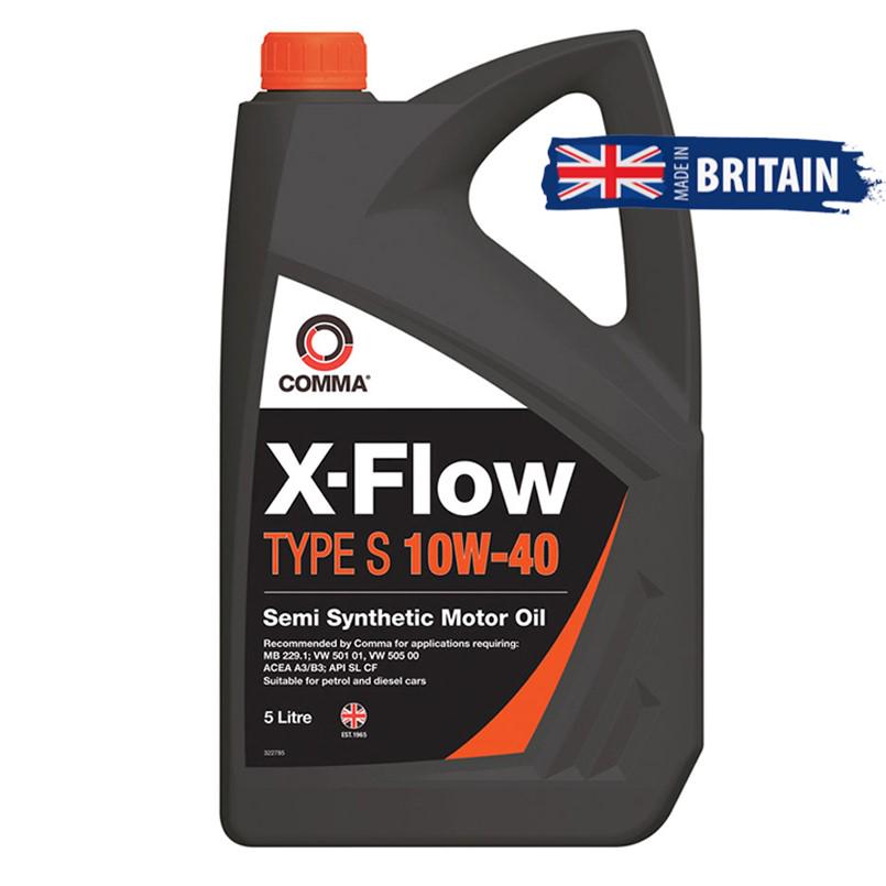 ᐉ Моторное масло Comma X-Flow S 10W-40 5 л (45465)