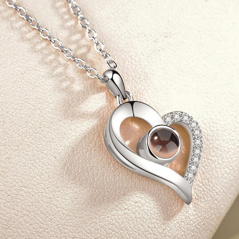 ᐉ Подвеска SUNROZ I love You "Я люблю тебя" на 100 языках Серебряный ...