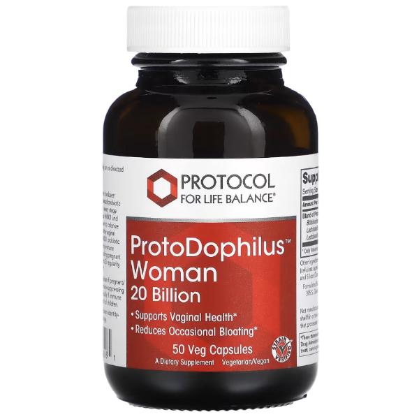 ᐉ Пробіотик Protocol for Life Balance ProtoDophilus Woman 20 Billion 50 вег. капс. (23712955 ...
