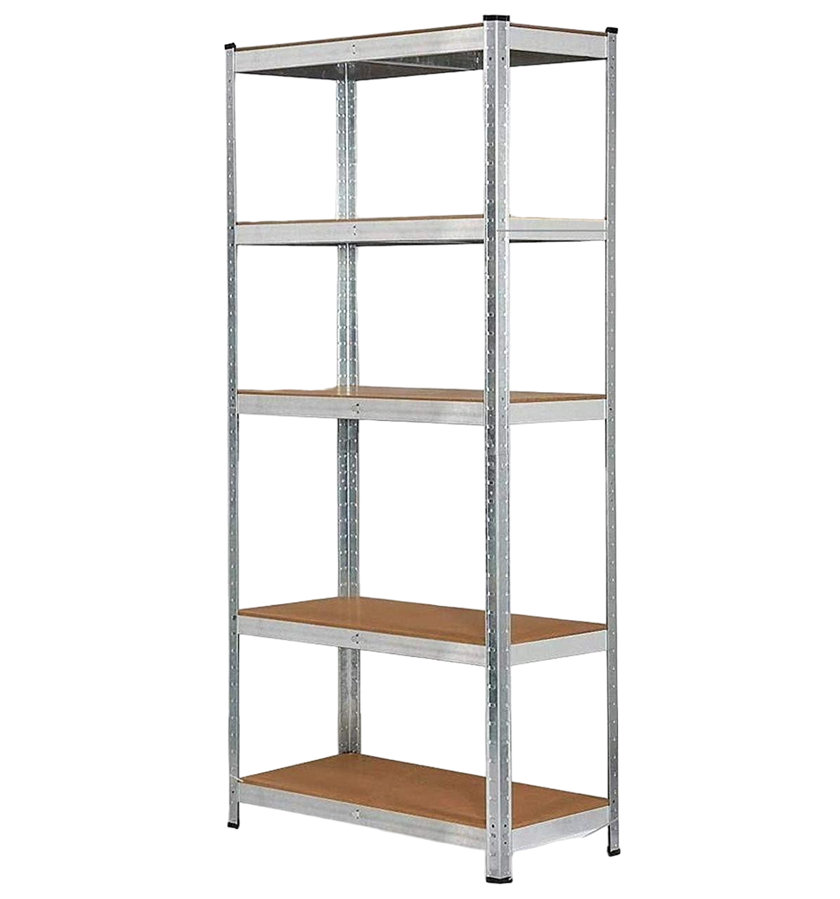 ᐉ Стелаж металевий оцинкований Skladcom 1800х1200х400 мм 5 полиць МДФ 150 кг на полицю • Краща
