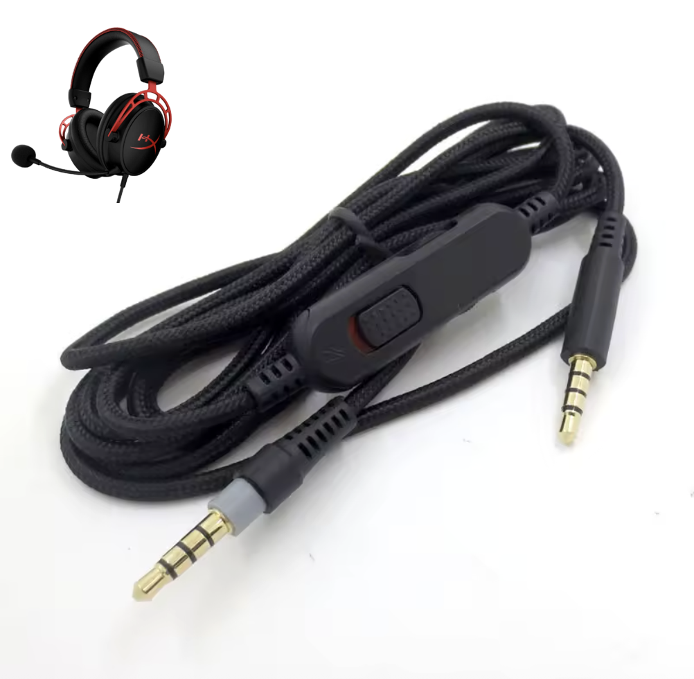 ᐉ Кабель з мікрофоном/регулятором гучності для навушників HyperX Cloud ...