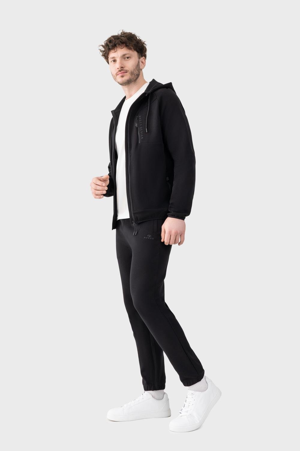 ᐉ Спортивный костюм Avecs 50469-1 2XL Черный • Купить в Киеве, Украине • Лучшая цена в Эпицентр