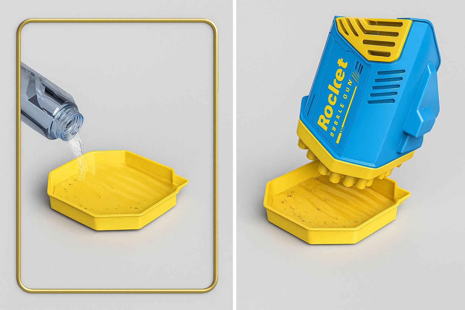 ᐉ Пістолет автоматичний на мильних бульбашках Bubble Gun Rocket 40 отв ...