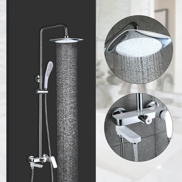 ᐉ Душова система Gappo Noar G2448 Білий/Хром • Краща ціна в Києві, Україні • Купити в Епіцентр