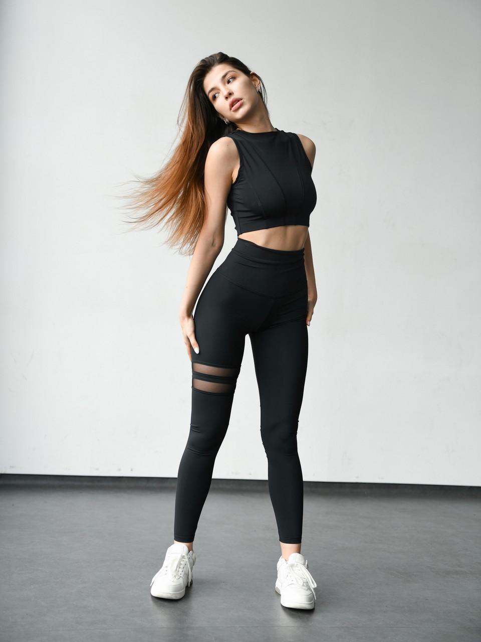 ᐉ Комплект женский спортивный Nova Vega лосины/топ S Черный (503350-29291) • Купить в Киеве ...