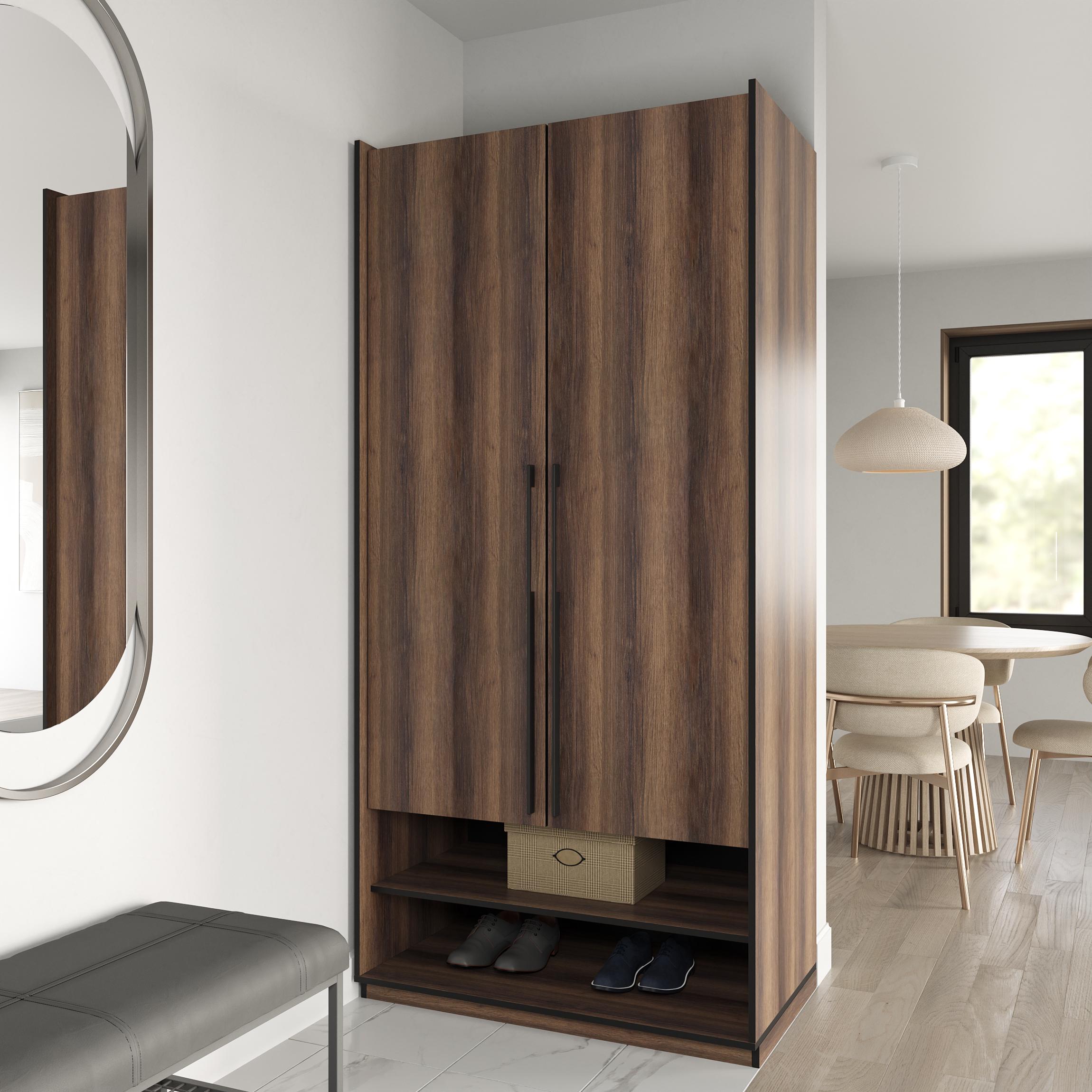 ᐉ Шкаф распашной для одежды с полками Moreli R-0003 210х57х100 см Дуб кверкус • Купить в Киеве ...