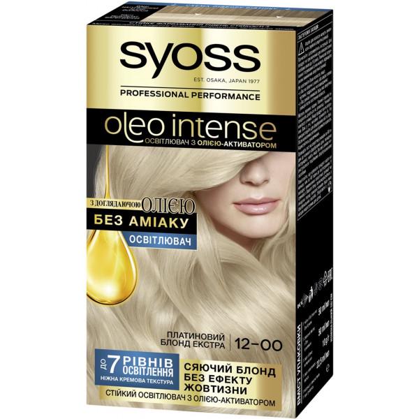 ᐉ Фарба Syoss Oleo Intense 12-00 платиновий блонд екстра 115 мл • Краща ціна в Києві, Україні ...