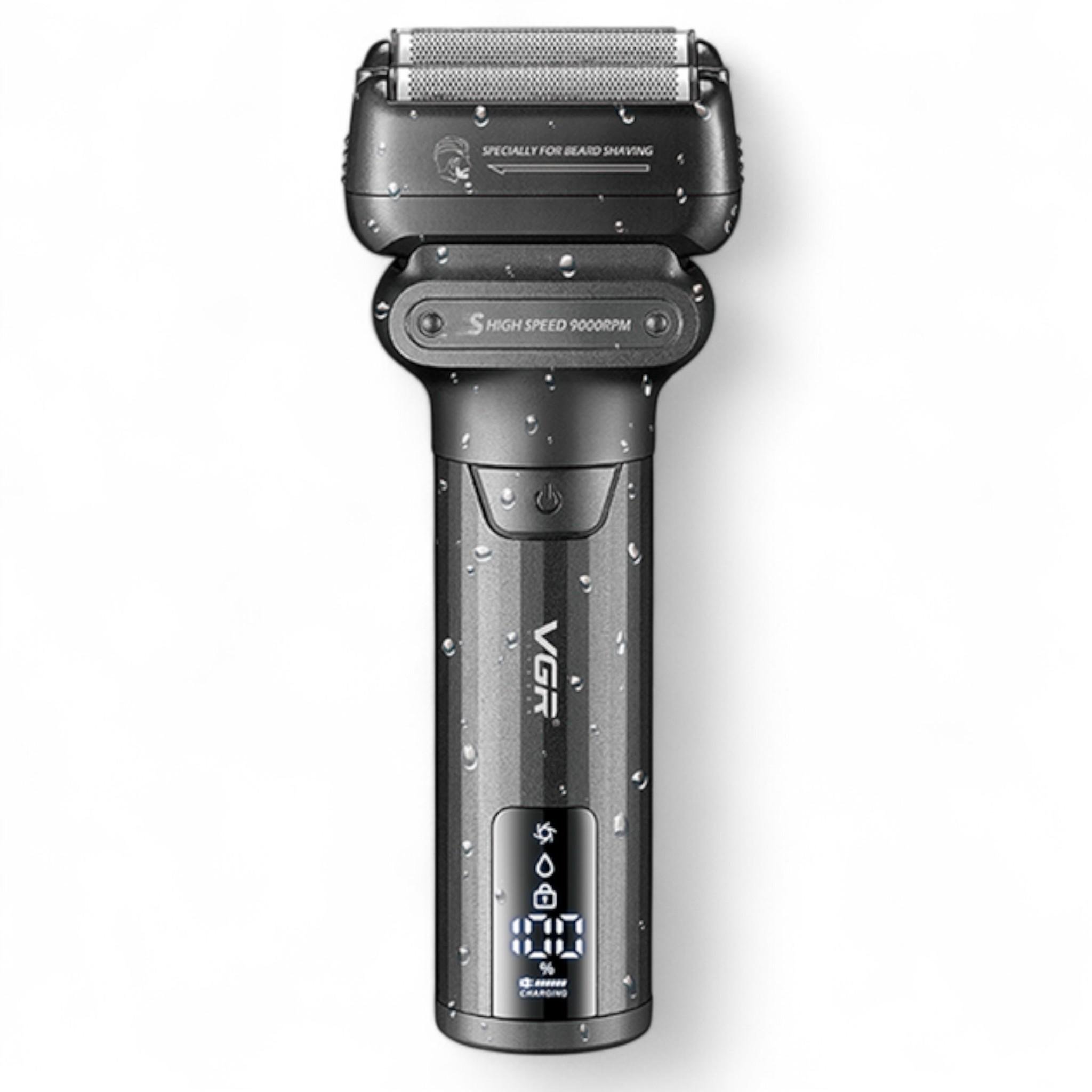 ᐉ Електробритва VGR V-686 подвійне лезо тример IPX6 LED-дисплей Black (E_V-368Black) • Краща ...