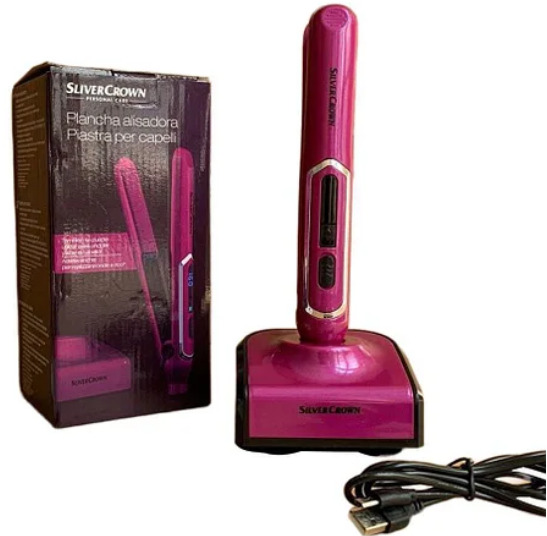ᐉ Беспроводной утюжок для волос Silver Crown Wireless Iron • Купить в ...