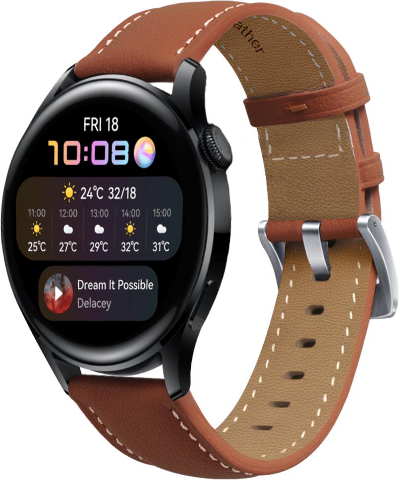 ᐉ Ремешок кожаный Folsa для Huawei Watch 3 Brown (31549-30) • Купить в ...