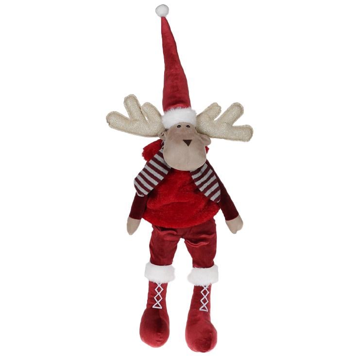 ᐉ М'яка новорічна іграшка BonaDi Олень Хлопчик (877-102) • Краща ціна в Києві, Україні • Купити ...