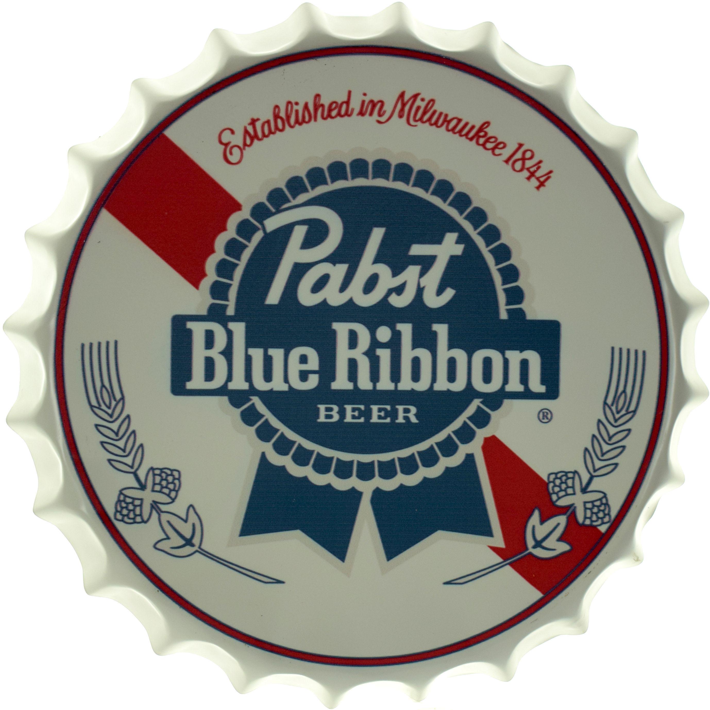 ᐉ Табличка металева Pabst Blue Ribbon Logo кришка 35 см • Краща ціна в ...