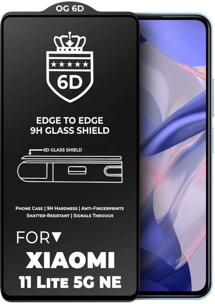 ᐉ Защитное стекло 6D OG Crown Xiaomi 11 Lite 5G NE (24029)