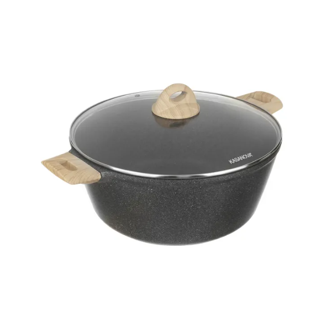 ᐉ Кастрюля Kasanova Eco Petra Evolution с крышкой 28 см 6,3 л ...