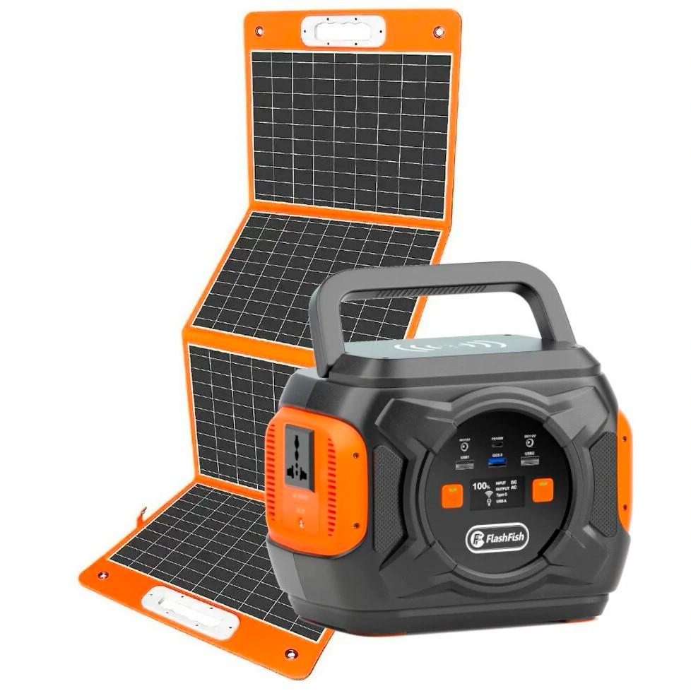 ᐉ Генератор солнечный Flashfish A301 + Flashfish TSP100W 320 Вт мини ...