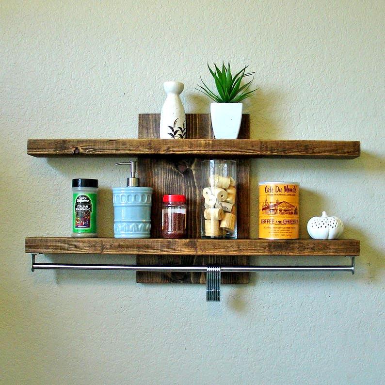 ᐉ Полка настенная из дерева Суарес 85 Мокко (ПНС/851010) • Купить в ...