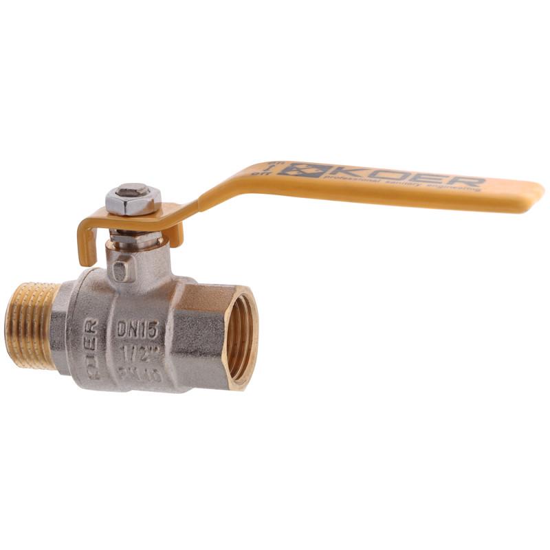 ᐉ Кран шаровой KOER 1/2" ГШР газ KR.215.G (KR0116)
