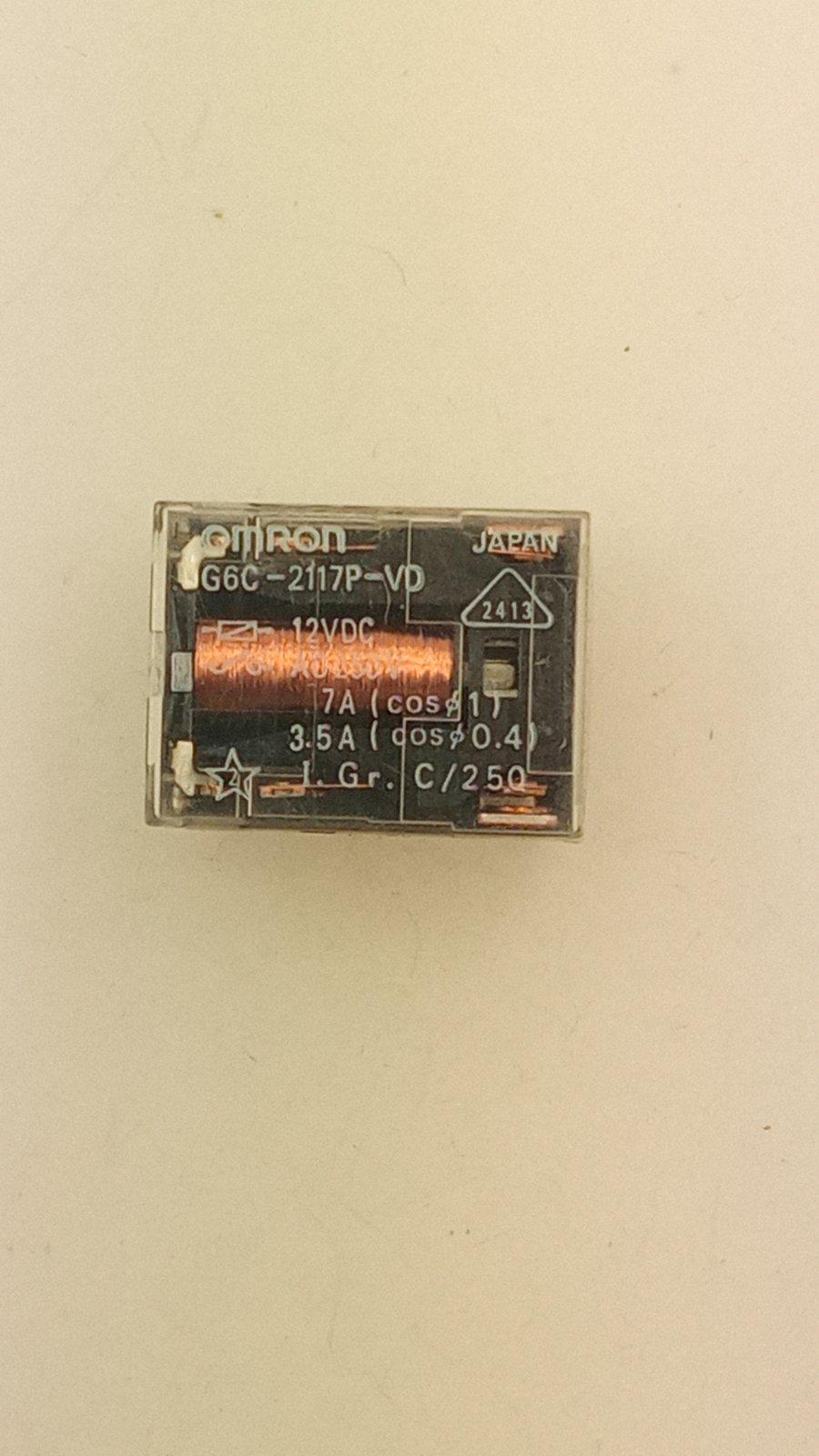 ᐉ Реле OMRON G6C-2117P-VD 12VDC 7A (09474)