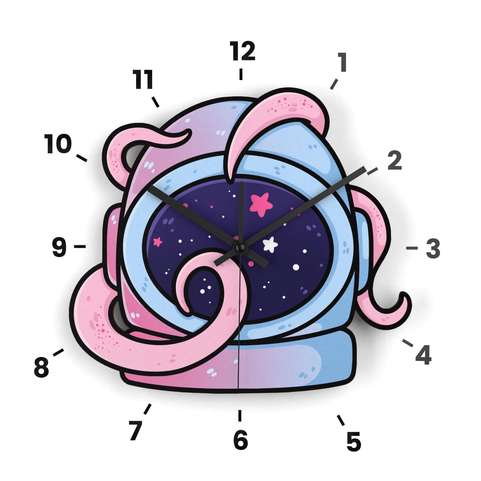 ᐉ Годинник настінний Lex Altern Космічний восьминіг деревяний 9340686 • Краща ціна в Києві