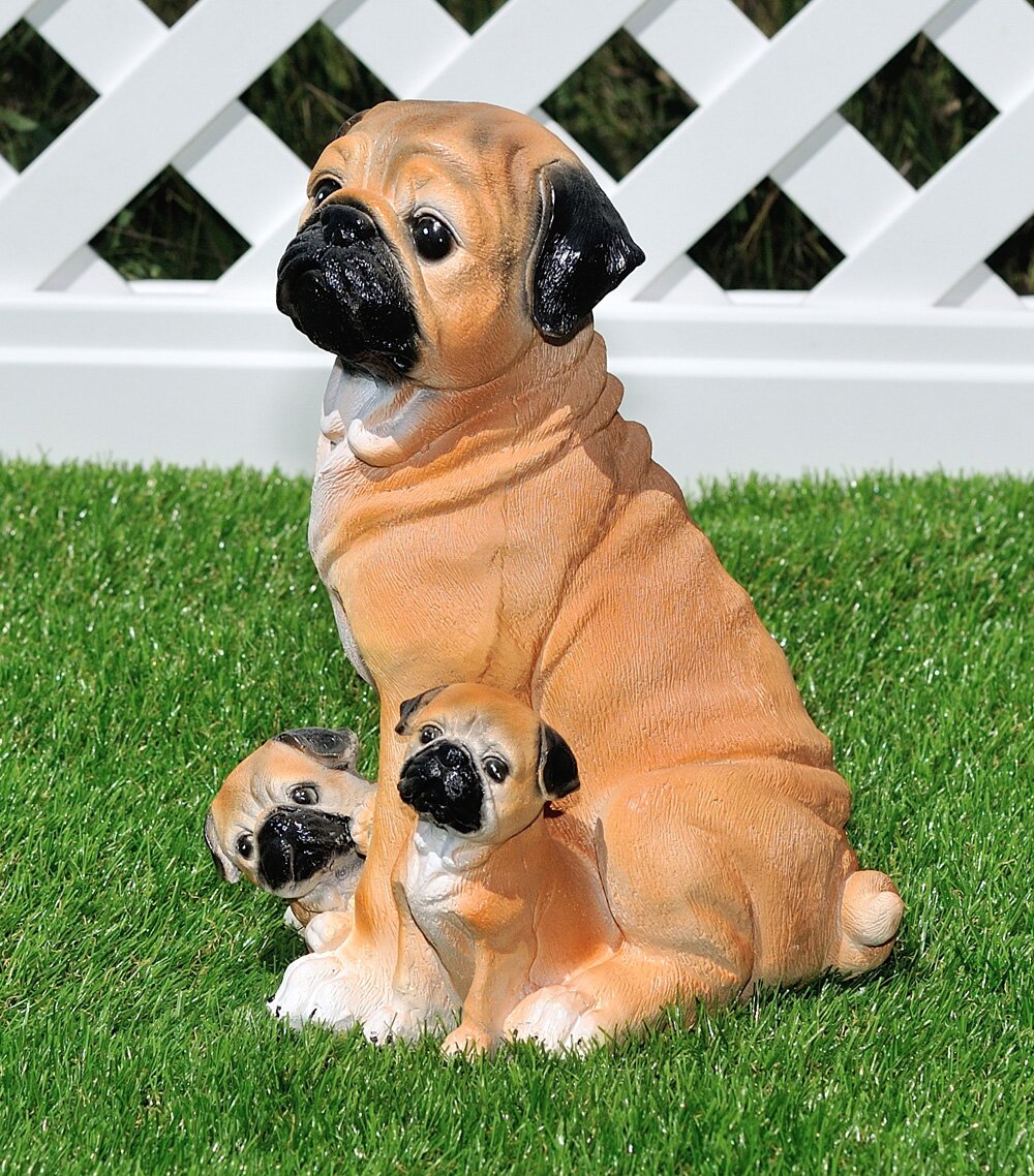 ᐉ Фігура садова Сім`я мопсів • Краща ціна в Києві Україні • Купити в Епіцентр