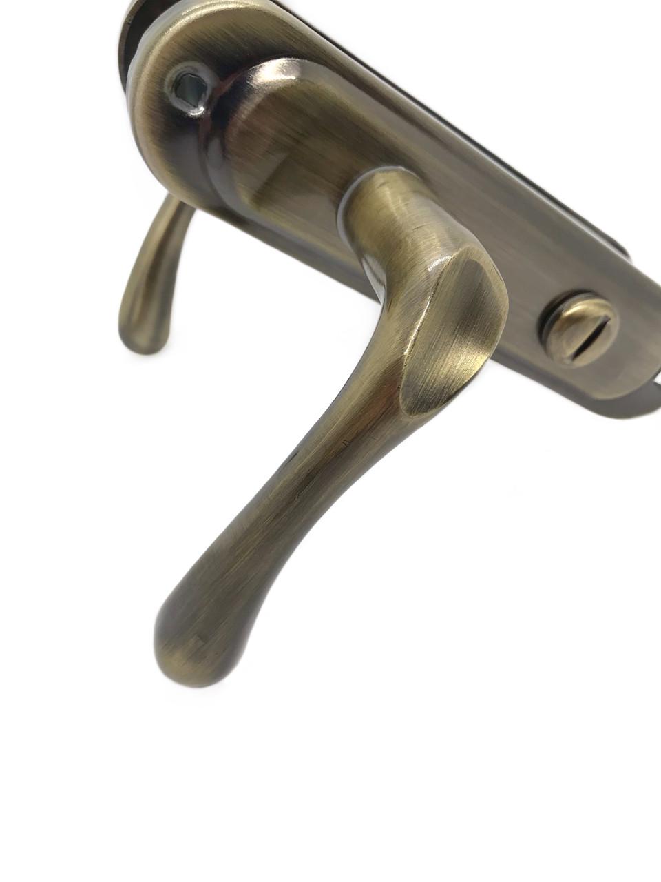 ᐉ Ручка для міжкімнатних дверей з клямкою Unilock 62112 Ab Wc 62 мм • Краща ціна в Києві